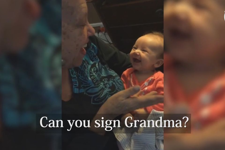 Watch: Heart-warming moment a grandmother teaches her deaf ...