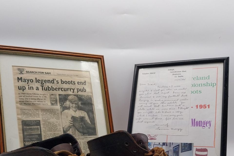 Treasures: Score boots from Mayo’s last Sam Maguire win | Irish Independent