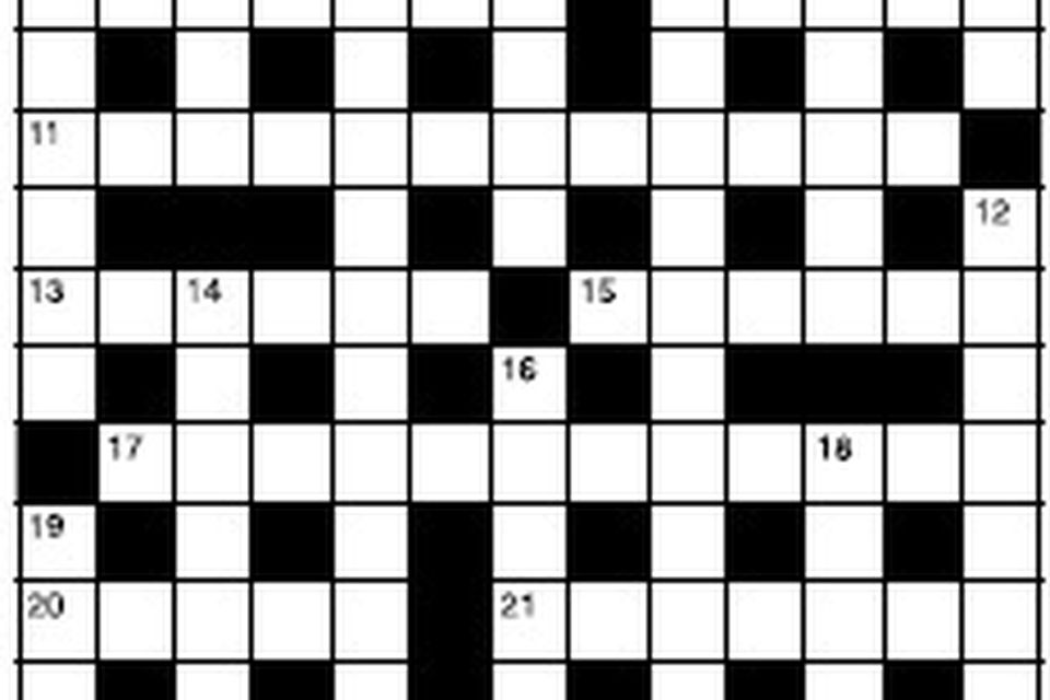 2-Speed Crossword | Irish Independent
