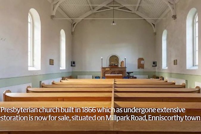 See inside the Wexford church and house which is up for sale with a ...