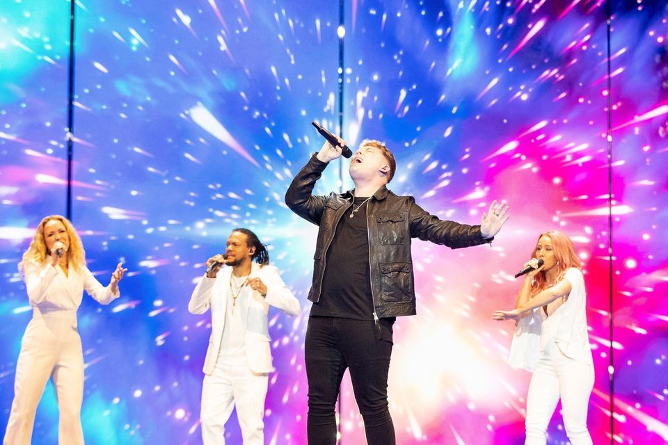 Michael Rice gives his all during impassioned Eurovision performance ...