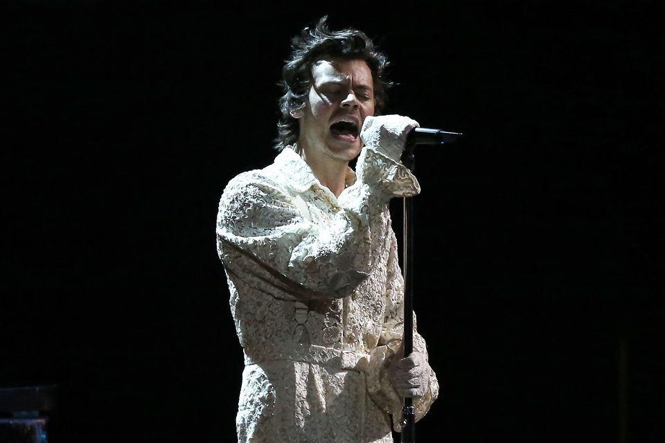 Harry Styles dons lilac dress in underwater video for Falling | Irish ...