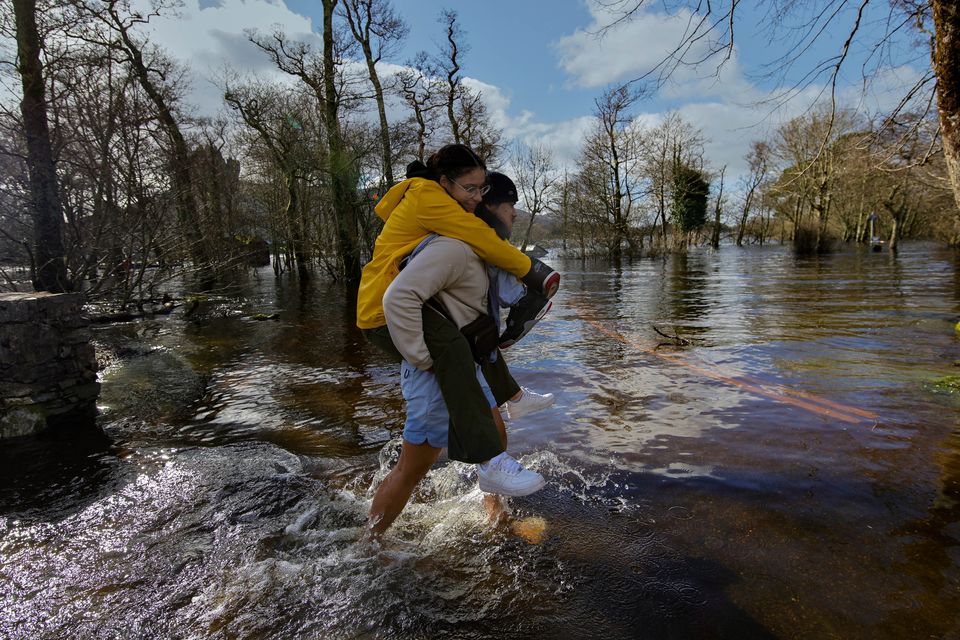 Ross castle closed and paths under water as flooding hits Kerry ...