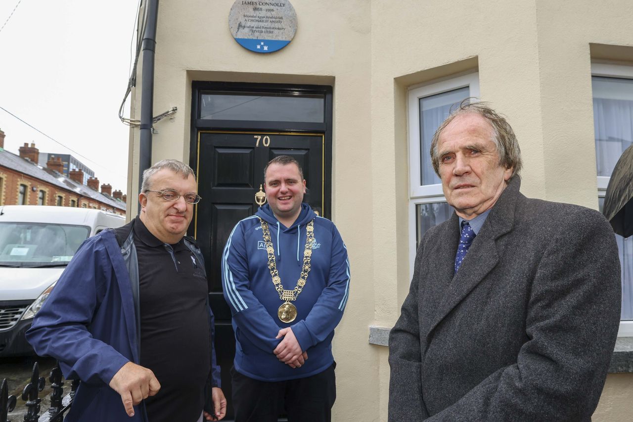 James Connolly plaque unveiled at his former home in Ringsend | Irish ...