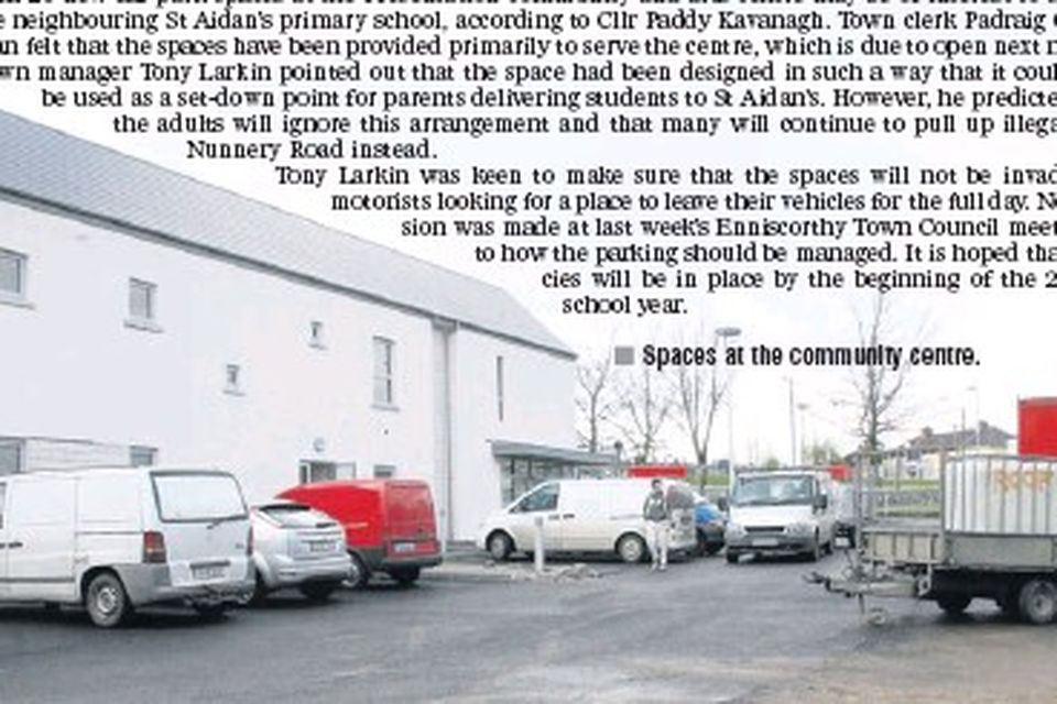 New parking spaces available | Irish Independent