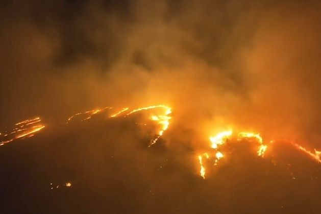 Aerial footage shows wildfires raging across Maui, Hawaii | Irish ...