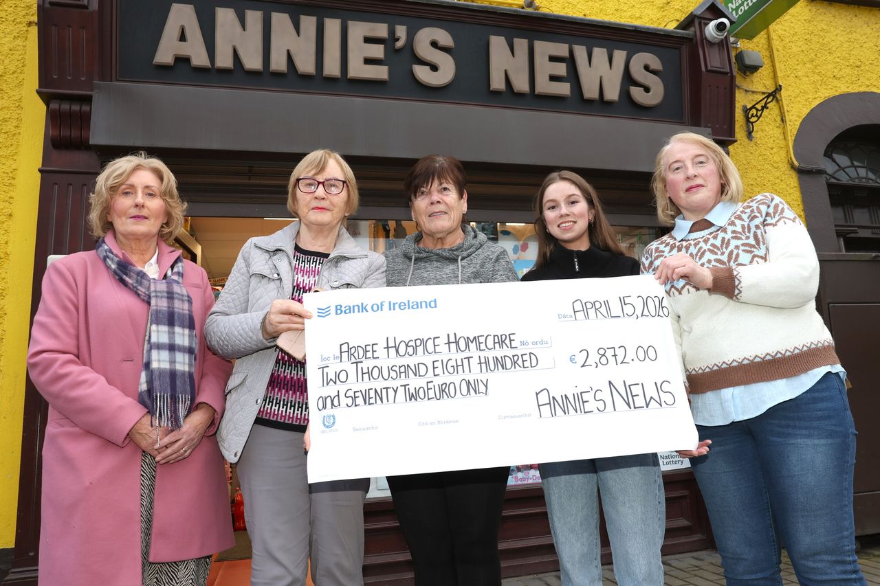 Ardee shop marks 25 years of hospice fundraising with easter raffle ...