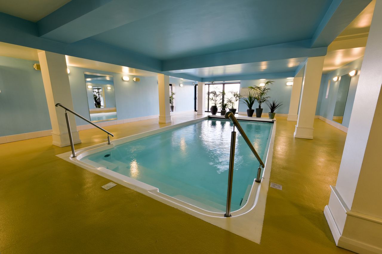 Modern manor offers swimming in heated indoor pool or in chilly Swilly ...