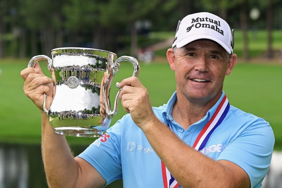 Pádraig Harrington follows burger gorge with second US Senior Open win ...