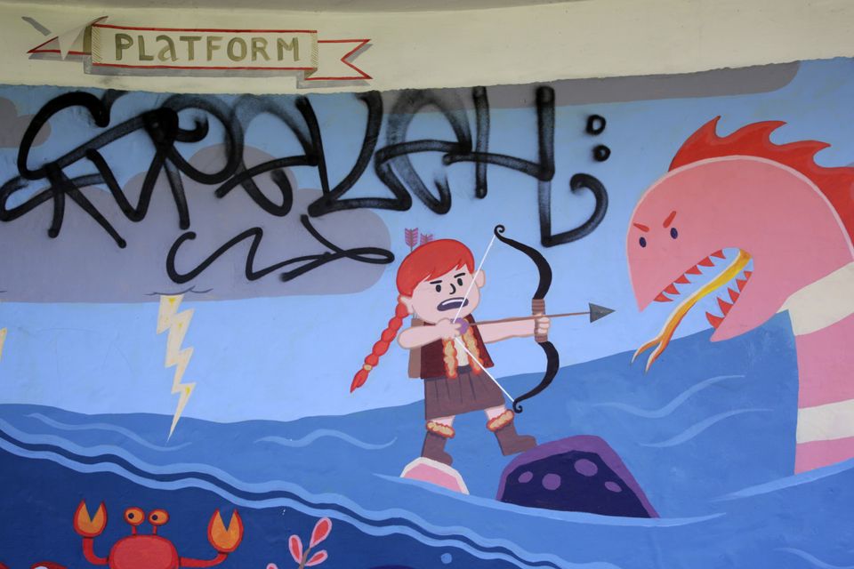 Brave Maeve mural for children is vandalised | Irish Independent