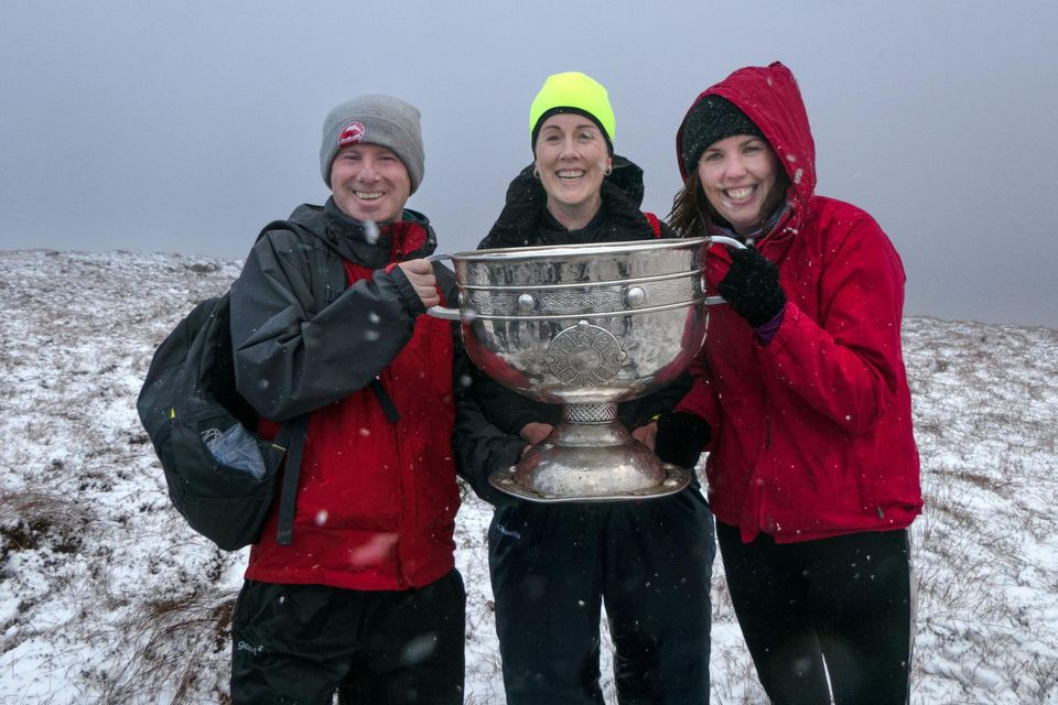 Sam Maguire makes it to the Top of the Paps to raise funds for Kerry ...