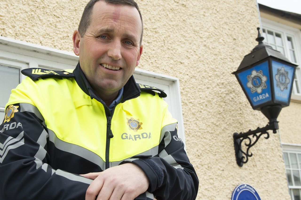 Sergeant Stephen Ennis bids farewell to Gorey Garda Station as he takes ...