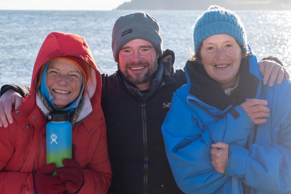 Pictures show swimmers Bray-ving the cold for charity dip to honour ...