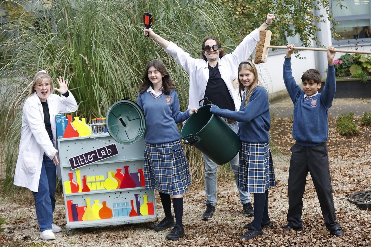 Students from Enniscorthy school get masterclass in litter disposal ...