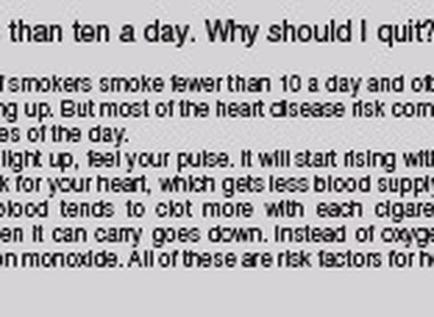 I smoke less than ten a day. Why should I quit? | Irish Independent