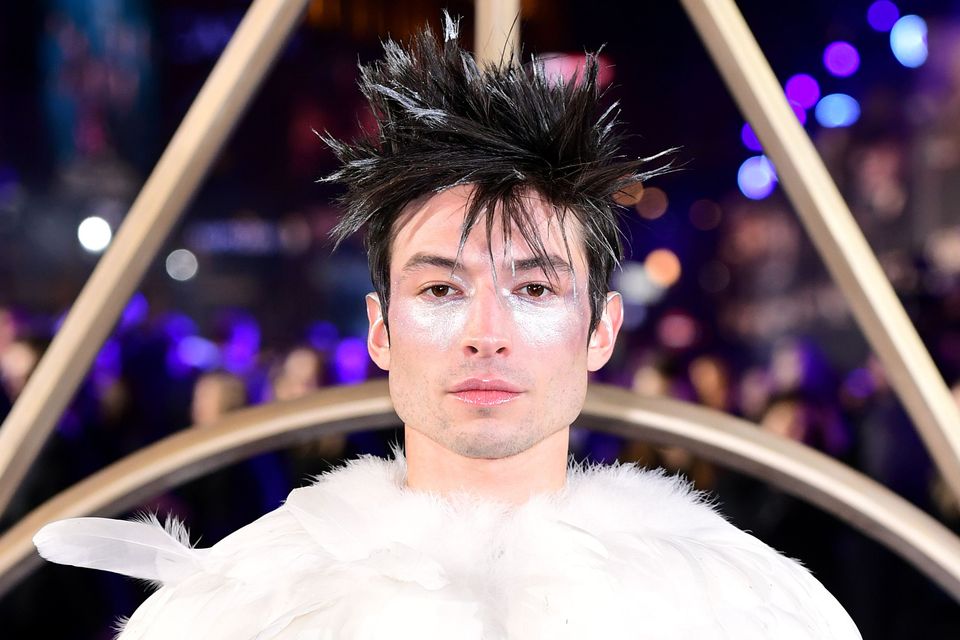 Ezra Miller teams up with two Batmans in The Flash Super Bowl trailer ...