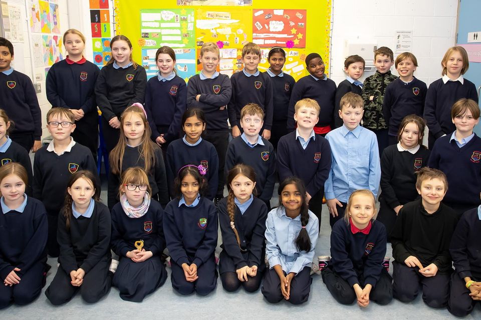 Pictures show the range of activities taking place at New Ross school ...