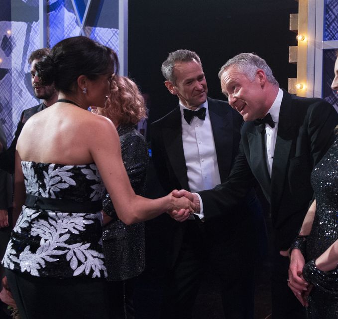 In Pictures: Meghan takes a seat for her first Royal Variety ...