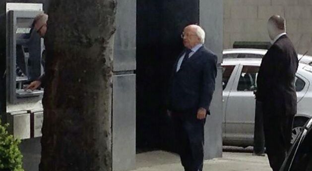 Only in Ireland...President Michael D Higgins makes ATM trip | Irish ...