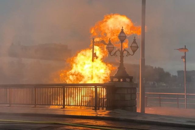 George's Dock fire: Luas red line services to be suspended between ...