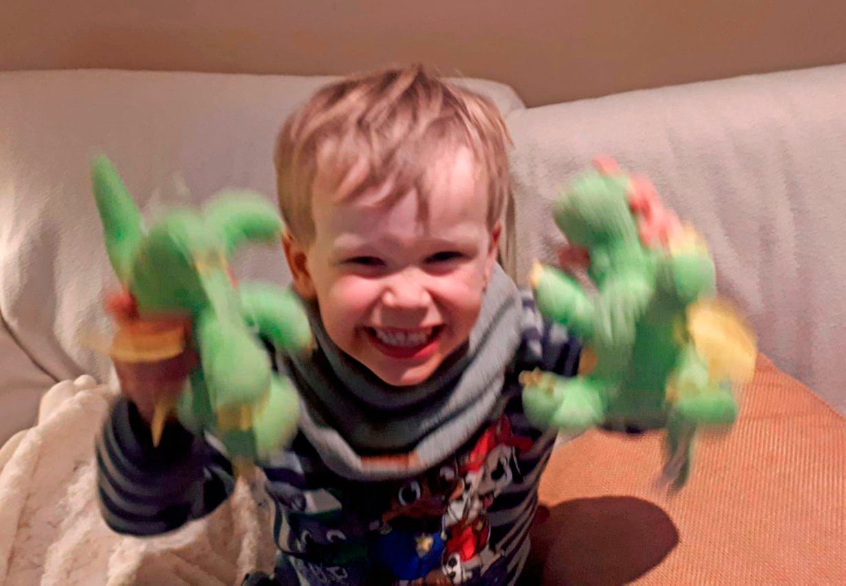 A prize messer - Jamie (3) gets stuck in machine | Irish Independent