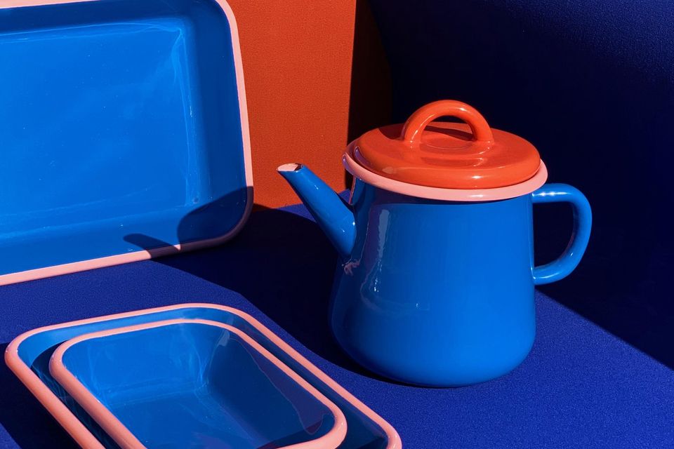 Up your camping game using retro enamelware with a modern twist | Irish ...