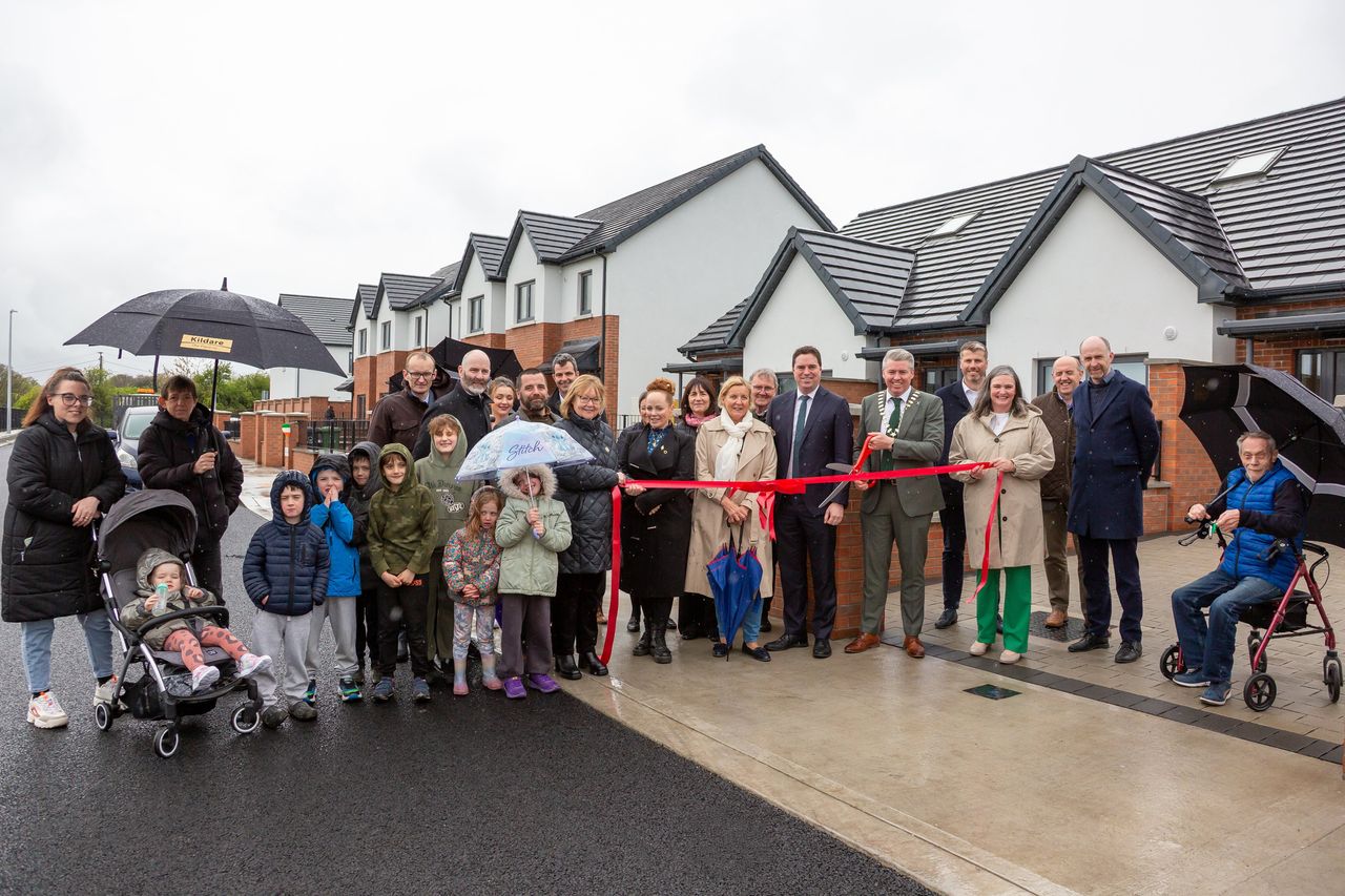 Residents handed keys to new homes as ribbon cut at Kildare housing ...