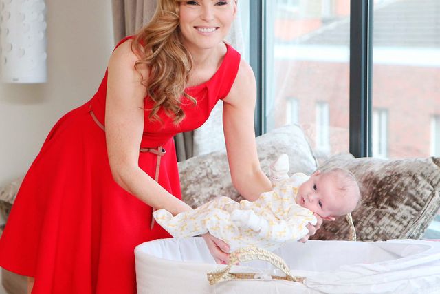 Top Irish model Sarah Morrissey debuts new baby as she heads back to ...