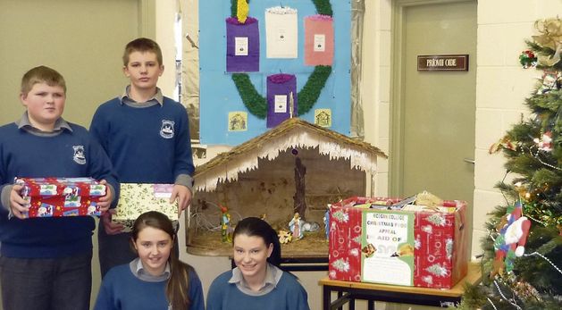 McEgan College students take part in shoebox appeal | Irish Independent