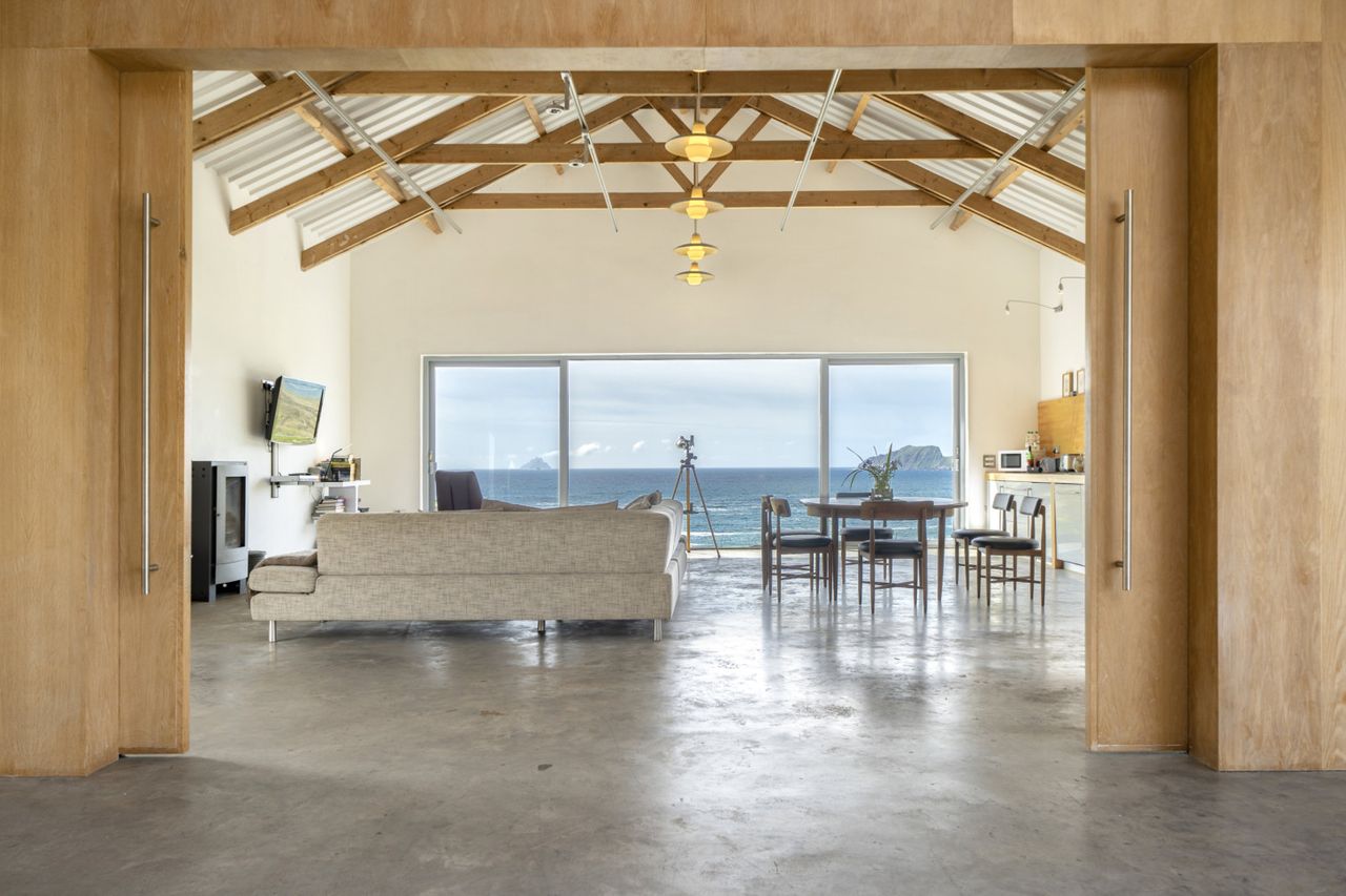 Artists convert factory shed into this stunning home - with views out ...