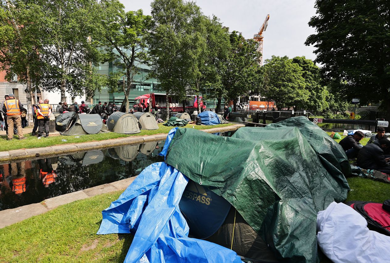 Dublin’s ‘tent city’: 55 asylum-seekers set up camp along Grand Canal ...