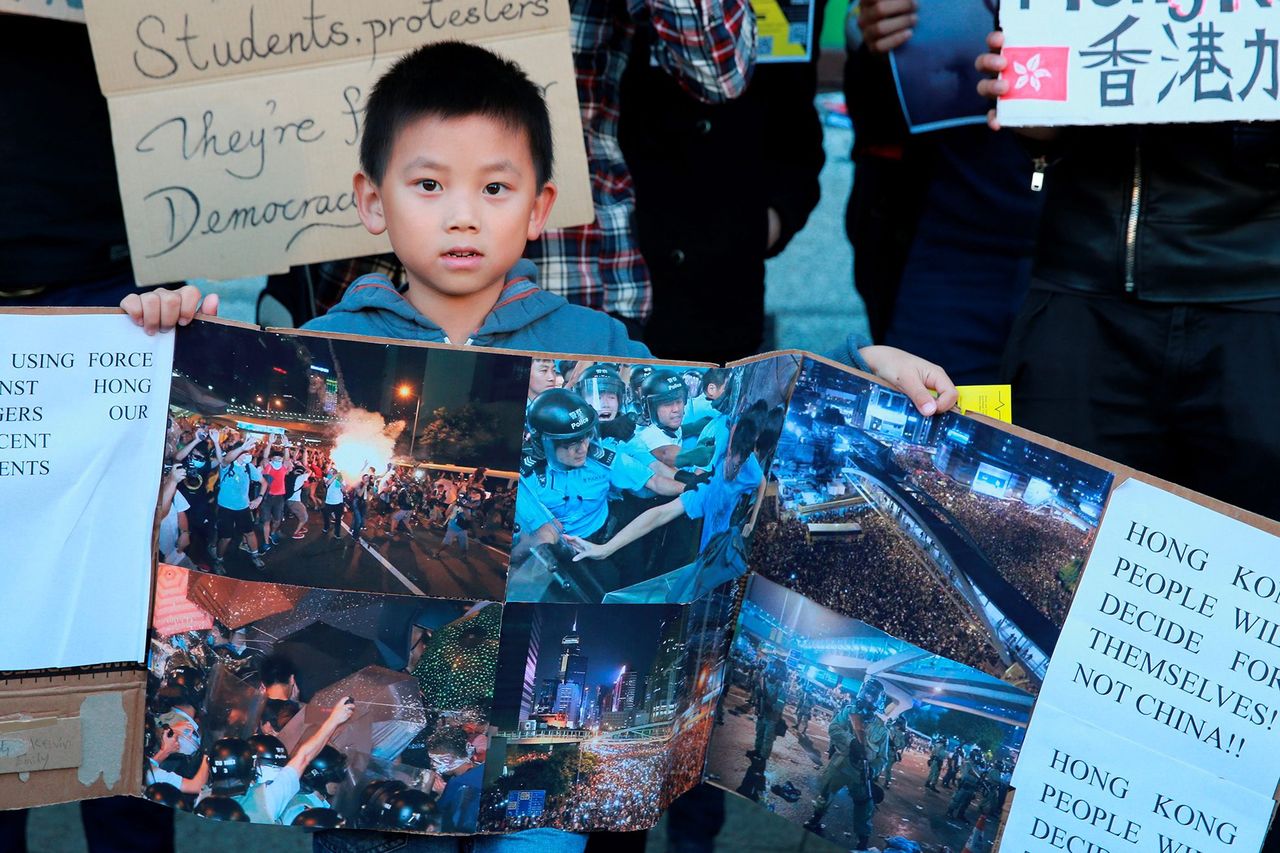 Protestors in Dublin calling for democracy in Hong Kong | Irish Independent
