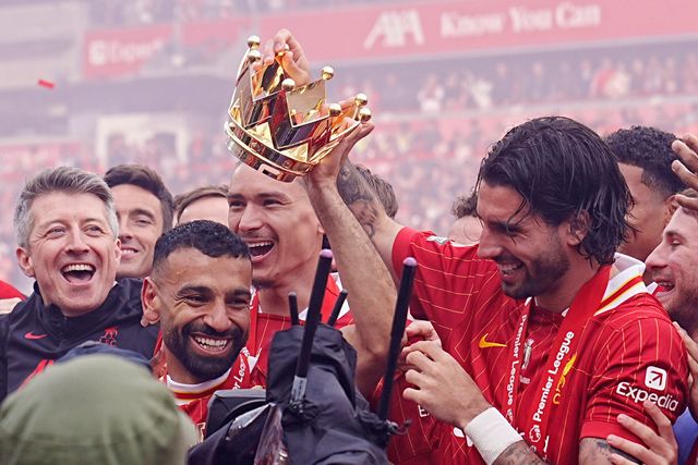 Liverpool lift Premier League title at a fervent Anfield after draw ...