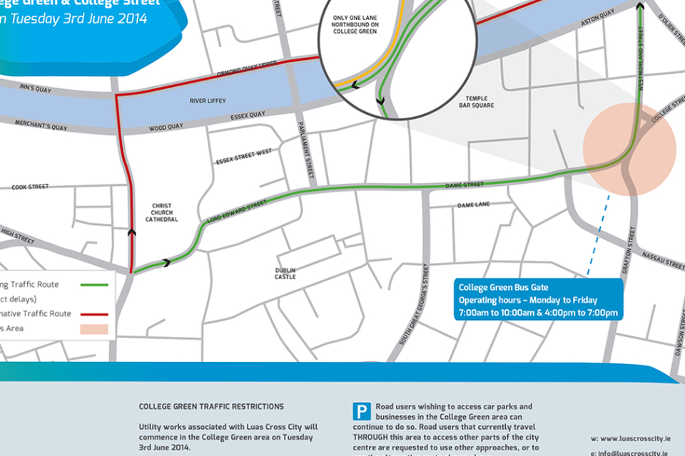 More traffic disruption for Dublin commuters as Luas Cross City works ...