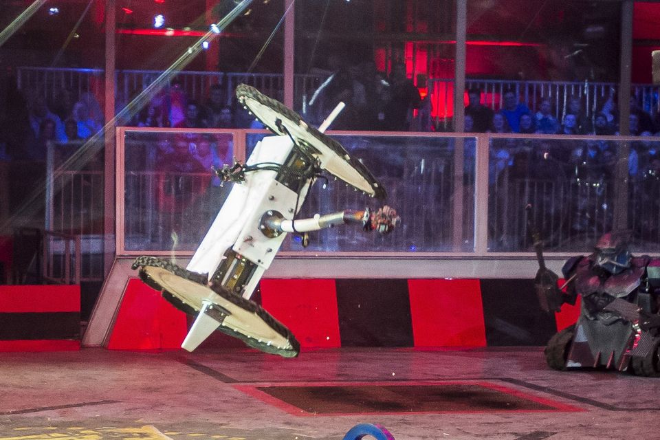 Arguments break out as arena is destroyed in new Robot Wars episode ...