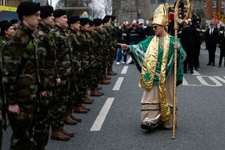 St Patrick’s Day in pictures: Pirates, púcas and a giant octopus take ...