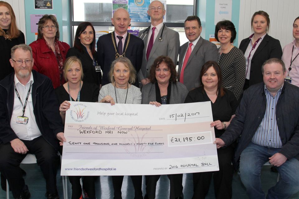 €21,195 raised by Wexford hospital ball for MRI is presented | Irish ...