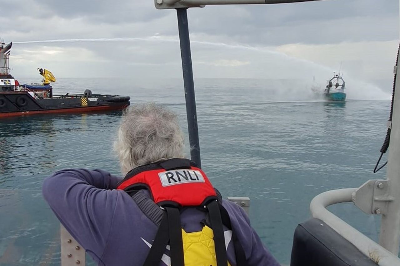 Fishermen rescued after trawler catches fire off Wicklow coast | Irish ...