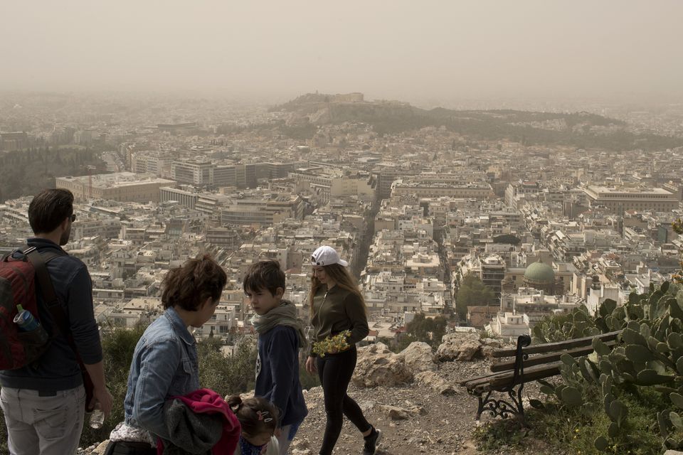 African dust haze enshrouds parts of Greece | Irish Independent