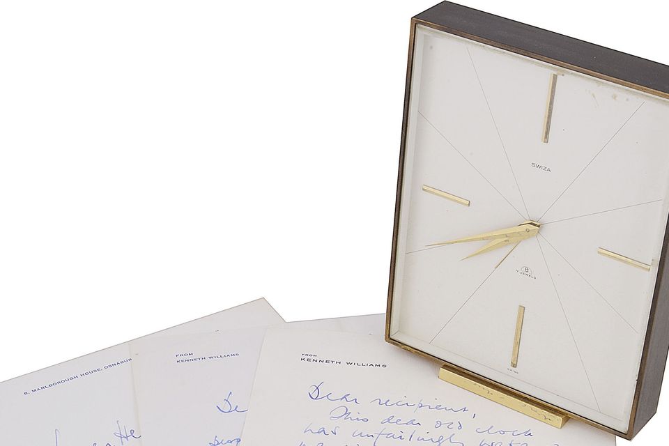 Carry On… turning up on time: Kenneth Williams’ alarm clock sold at ...