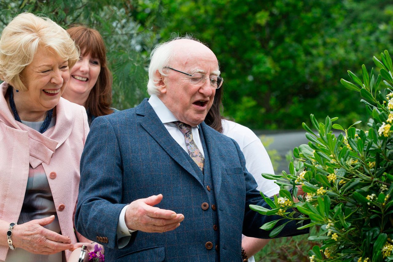 Michael 'Bee' Higgins: President shows his soft side as he gives ...