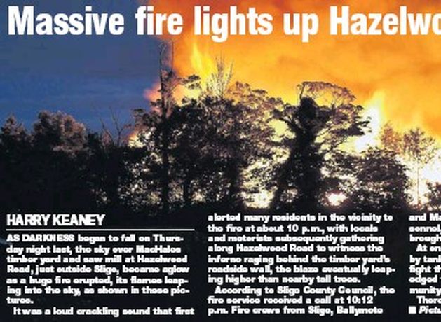 Massive fire lights up Hazelwood skyline | Irish Independent