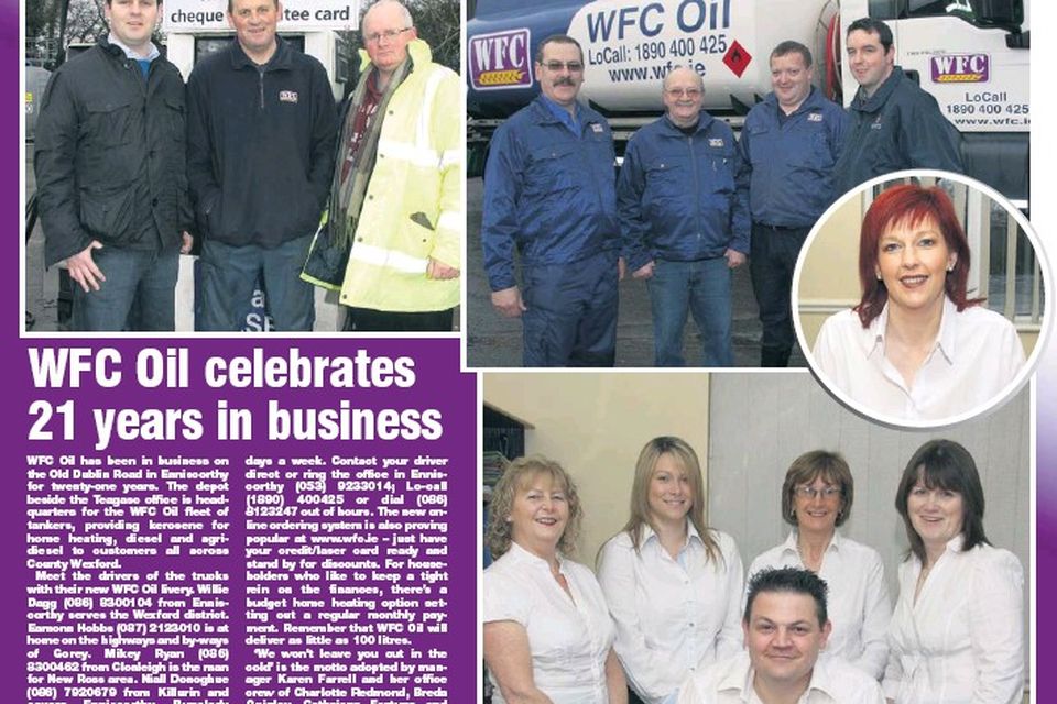 WFC Oil celebrates 21 years in business | Irish Independent