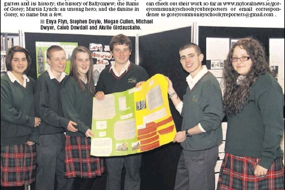 TY students bring history to life in library exhibition | Independent.ie