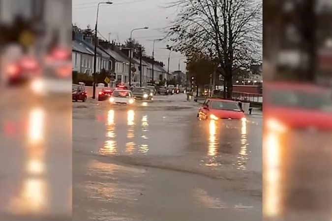 Severe floods in the south of the country today during Storm Babet ...