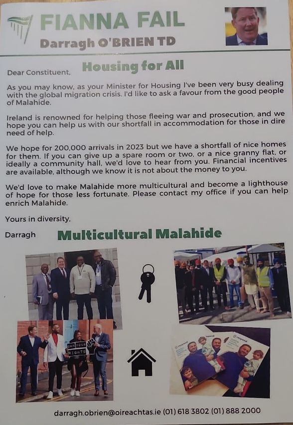 Minister Darragh O'Brien hits out at fake leaflets circulating in ...