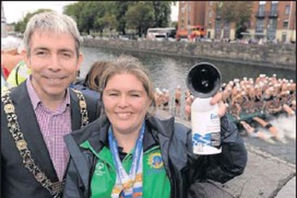 Aisling launches Liffey Swim | Irish Independent