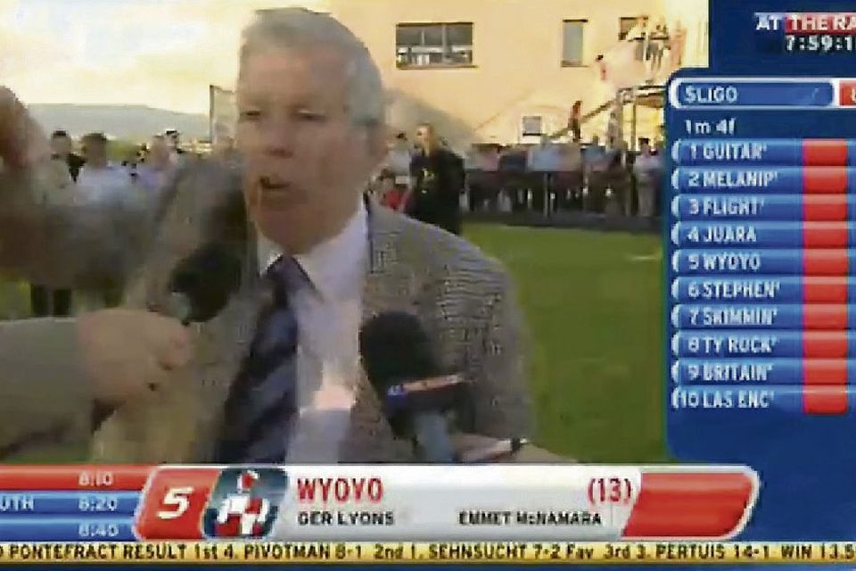 Trainer's TV cameo at Sligo races goes viral | Irish Independent