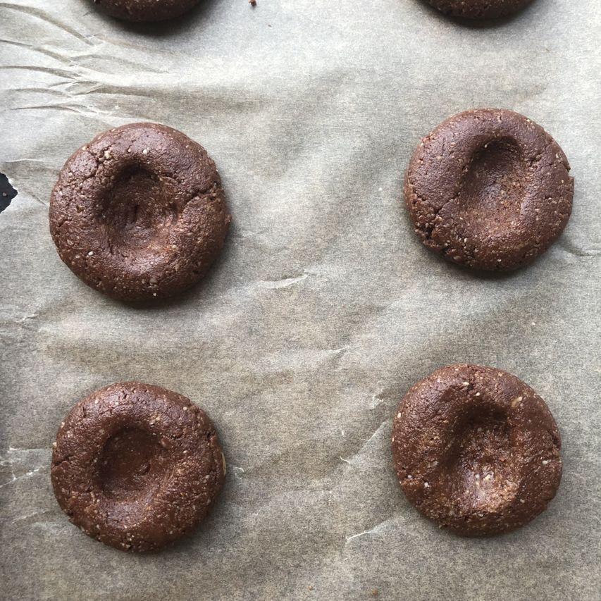 Indy Power: Cracking cookies - vegan chocolate raspberry thumbprint ...