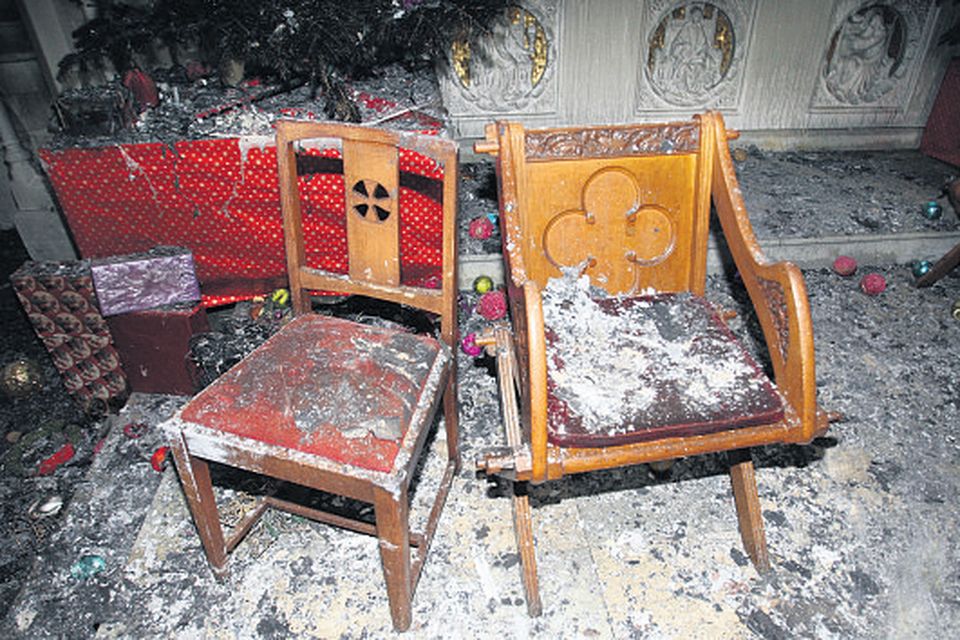 Parishioners pick up pieces after church blitzed by blaze | Irish ...